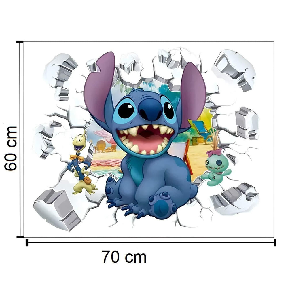 Adesivo De Parede Buraco Falso Stitch em Promoção | Ofertas na Americanas