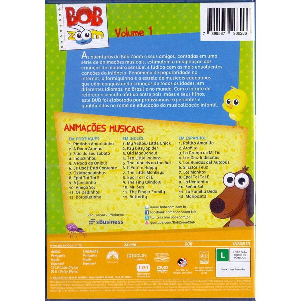 Dvd Bob Zoom - Vol 1 - em Promoção | Ofertas na Americanas