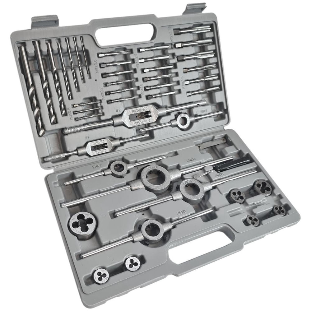 Kit Macho E Tarraxa M3 A M12 45 Pçs Industrial Aço Hss Htom em Promoção ...