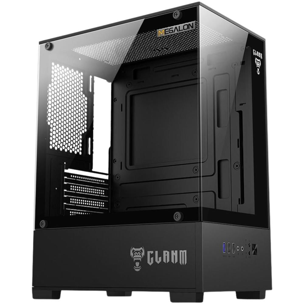 Kit Gabinete Gamer Megalon Com Vidro Temperado Suporta Water Cooler e 5 ...