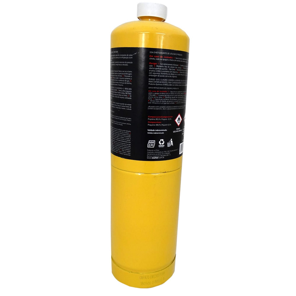 Cilindro de Gás Map Pro 400g 887773 Worker em Promoção | Ofertas na ...