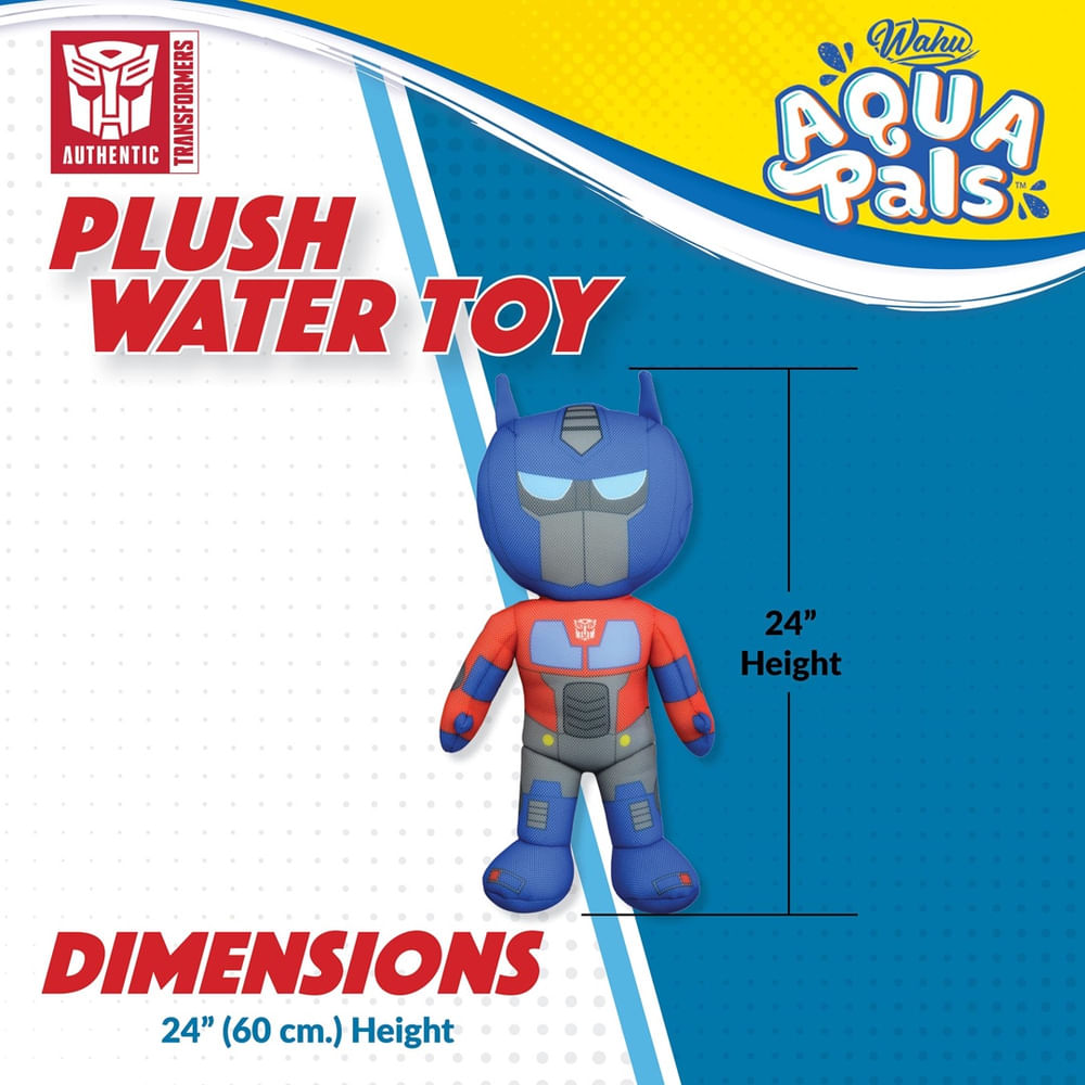 Brinquedo aquático wahu Aqua Pals Transformers Optimus Prime Plush em ...