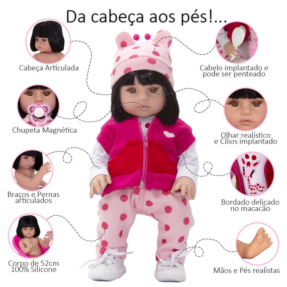 Bebê Reborn Girafinha Infantil Princesa em Promoção | Ofertas na ...
