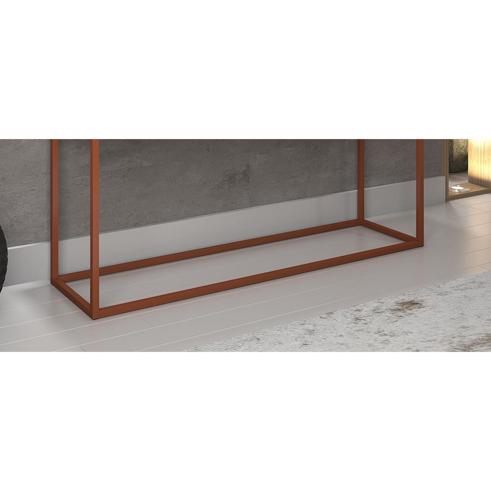 Aparador Buffet Eros 1,10mt Com 2 Gavetas Cinza Fosco Com Pés De Ferro ...