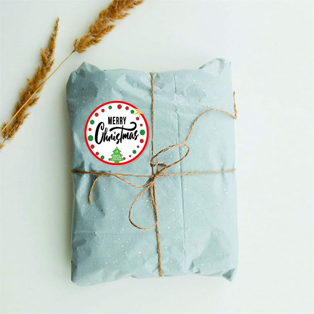 Etiquetas térmicas Remarkabel Christmas, 5 cm, codificação de cores ...