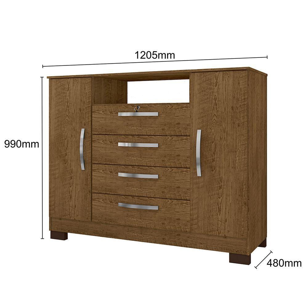 Cômoda Rack Madri Malbec - Incorplac em Promoção | Ofertas na Americanas