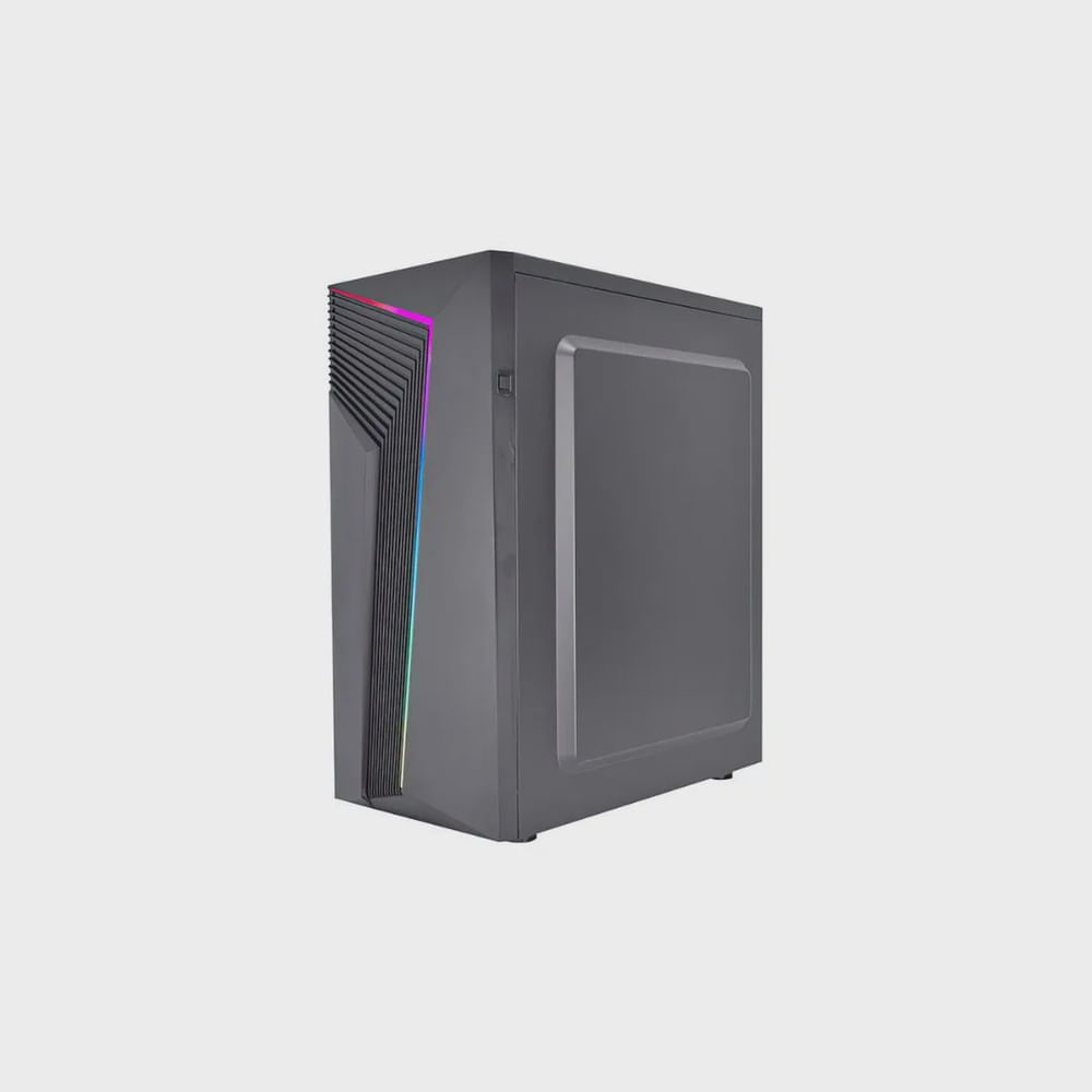 Gabinete Gamer k-mex CG-xxAA, rgb, Mid-Tower, Lateral de Vidro, Preto ...