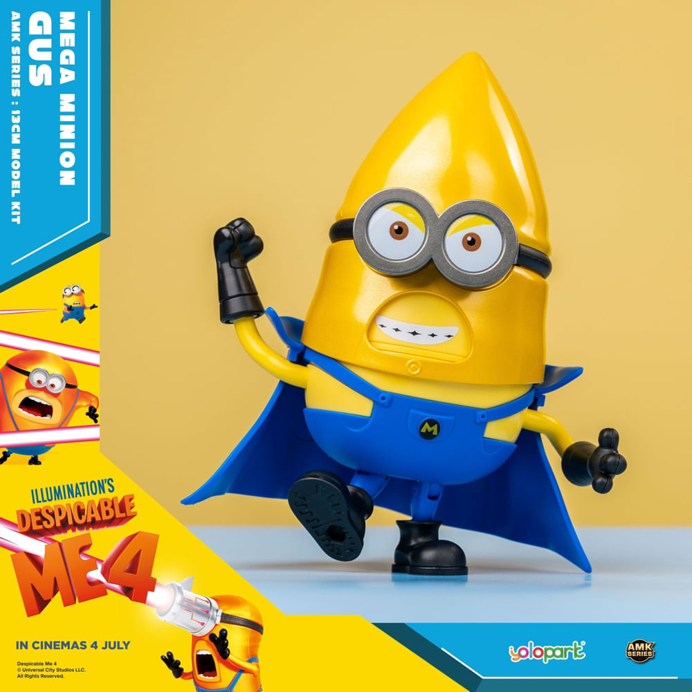 Bonecos de ação Toy Yolopark Minions Despicable Me 4 Mega Gus em ...