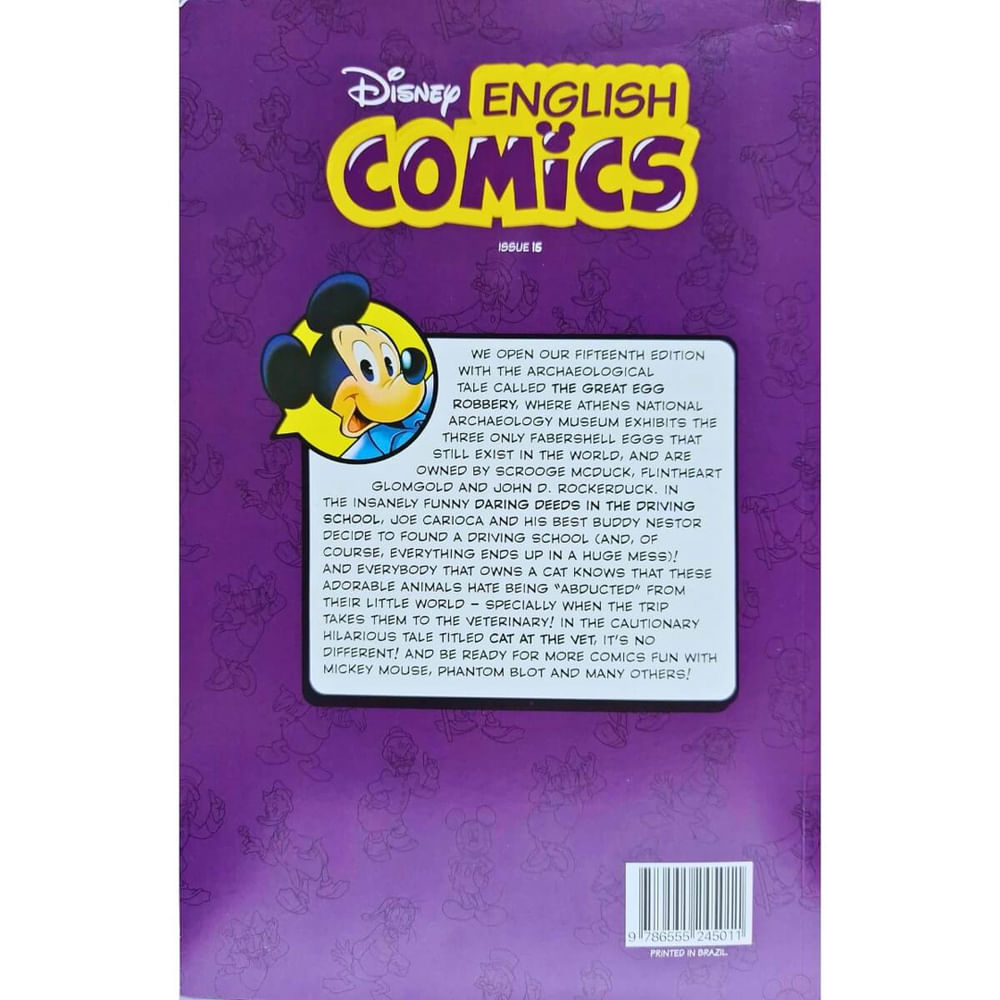 Livro em Quadrinhos hq Gibi Graphic Novel em Inglês Disney English ...