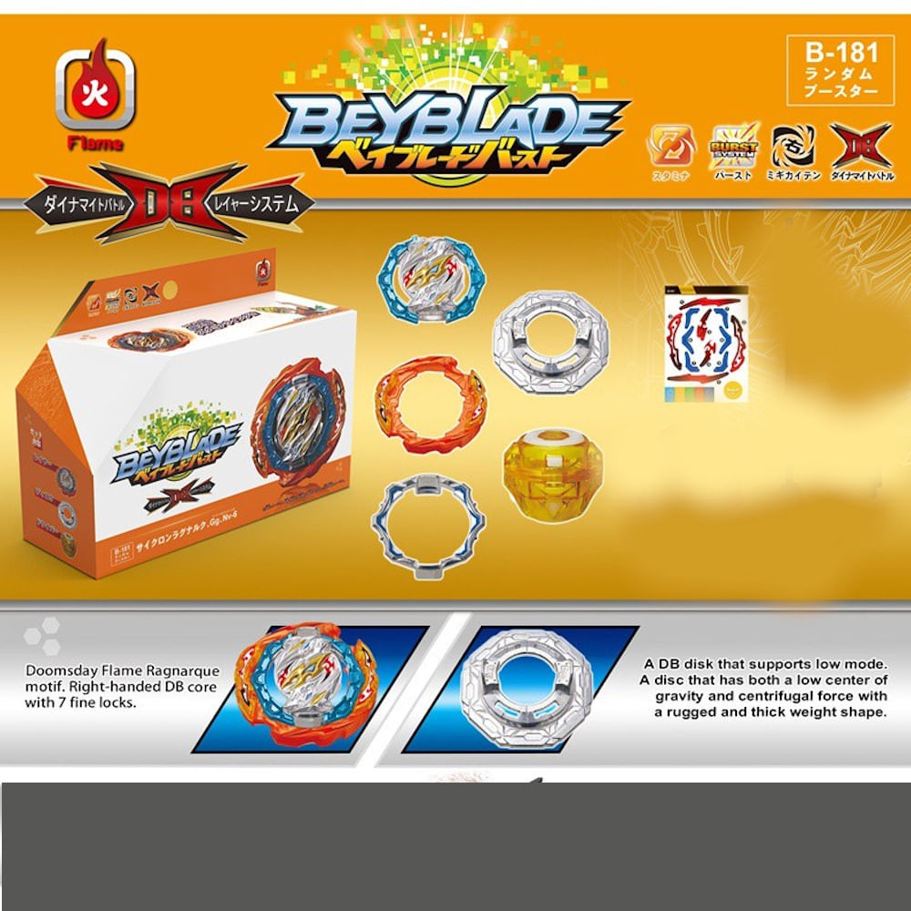 Beyblade B-181 01 Cyclone Ragnaruk lançador- Flame em Promoção ...