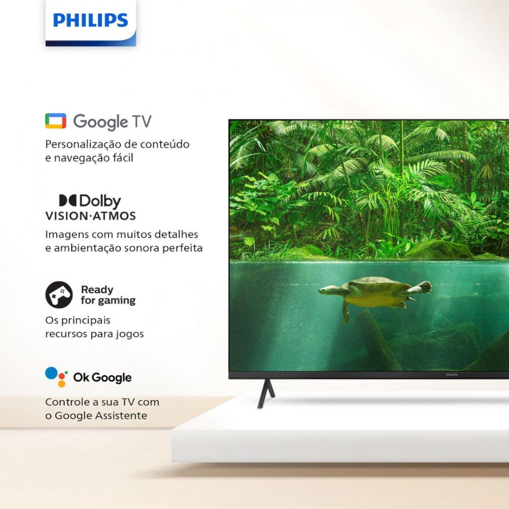 Smart TV 55 Philips 55PUG7408 4K Google TV em Promoção | Ofertas na ...