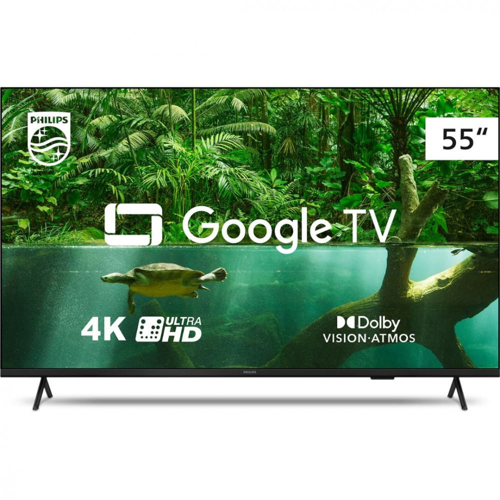 Smart TV 55 Philips 55PUG7408 4K Google TV em Promoção | Ofertas na ...