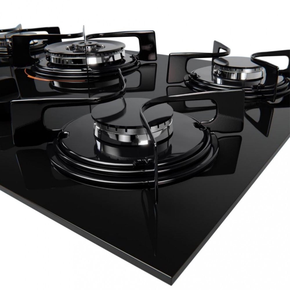 Cooktop Atlas U Top 5 Bocas Acendimento Automático e Tripla Chama em ...