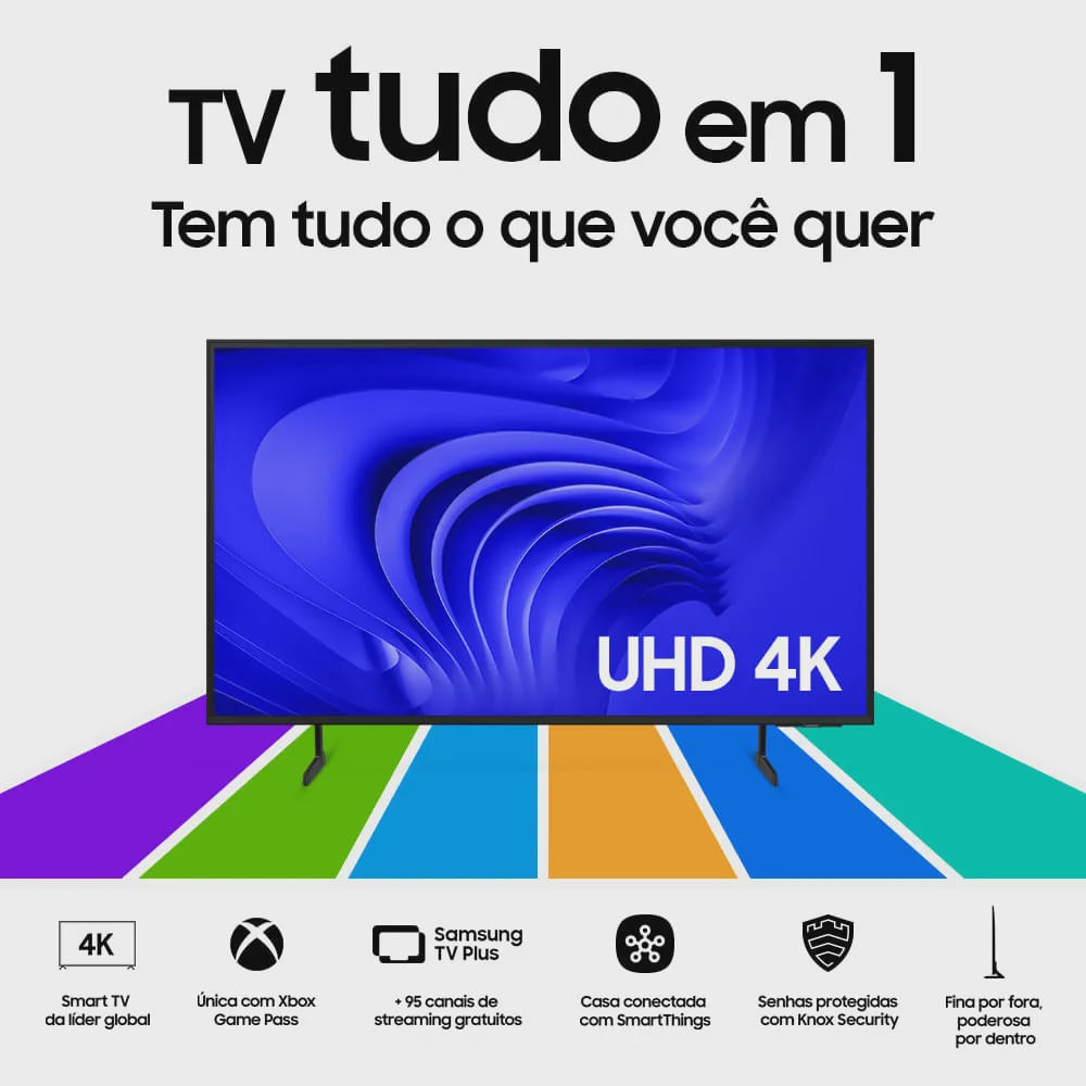 Smart TV 55 uhd 4K 55DU7700 2024 + Soundbar HW-B550/ZD em Promoção ...