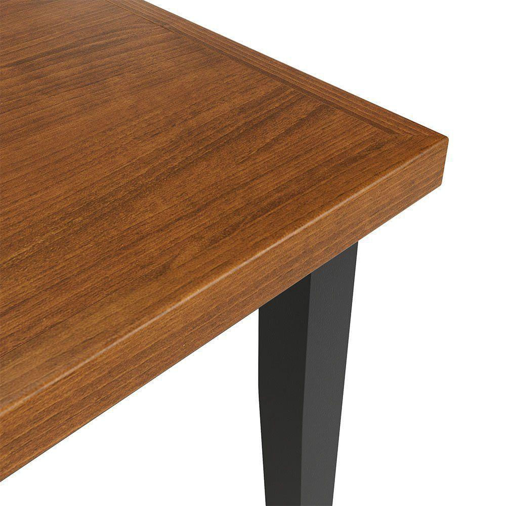 Mesa Colors Em Madeira Maciça 6 Lugares - 160 X 80cm Preto em Promoção ...