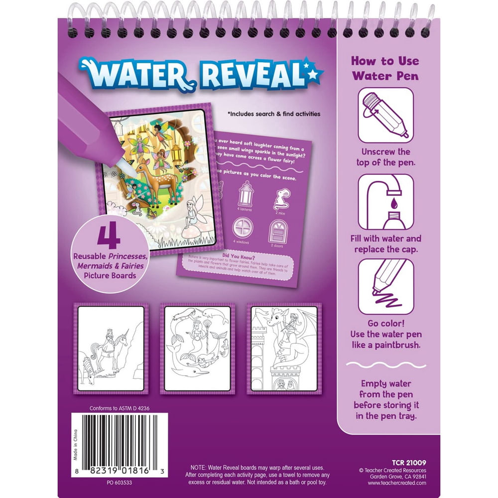 Water Reveal Book Created Resources Princesses em Promoção | Ofertas na ...
