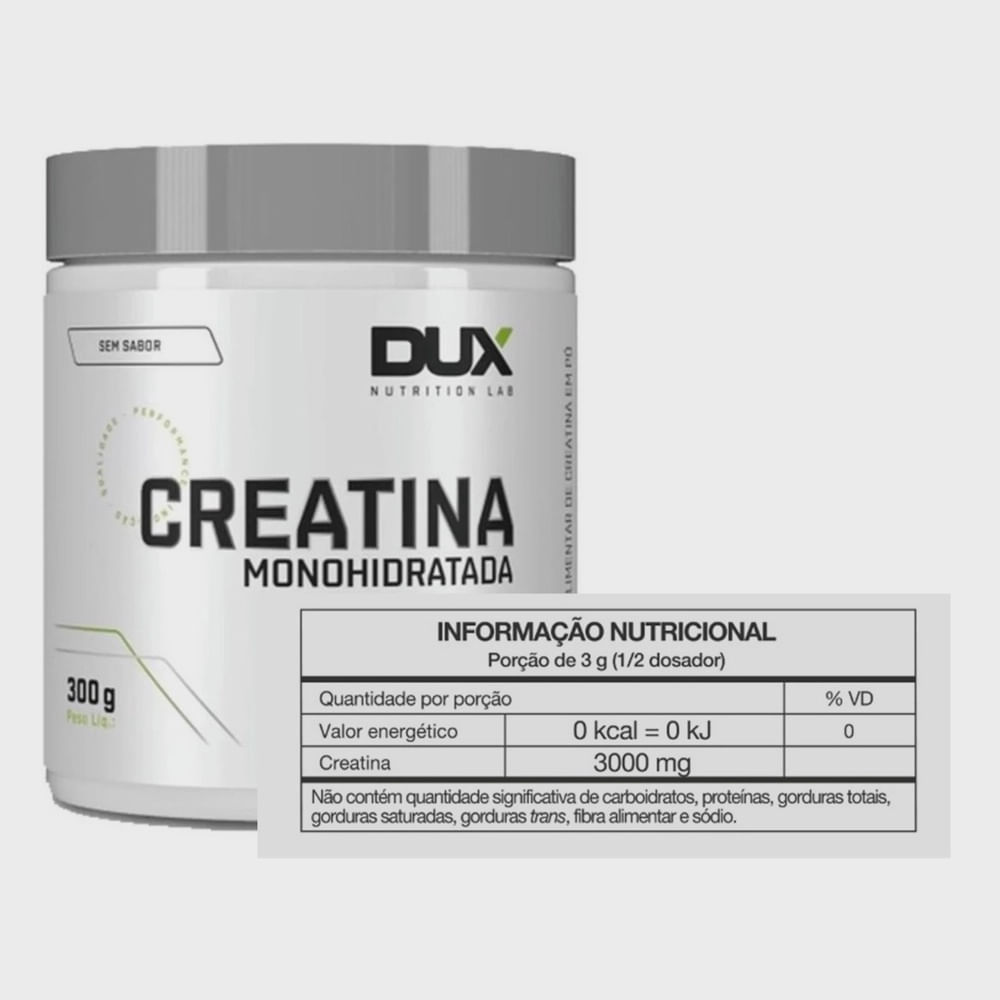 Creatina Dux 100% Monohidratada 300g – Dux Nutrition em Promoção ...