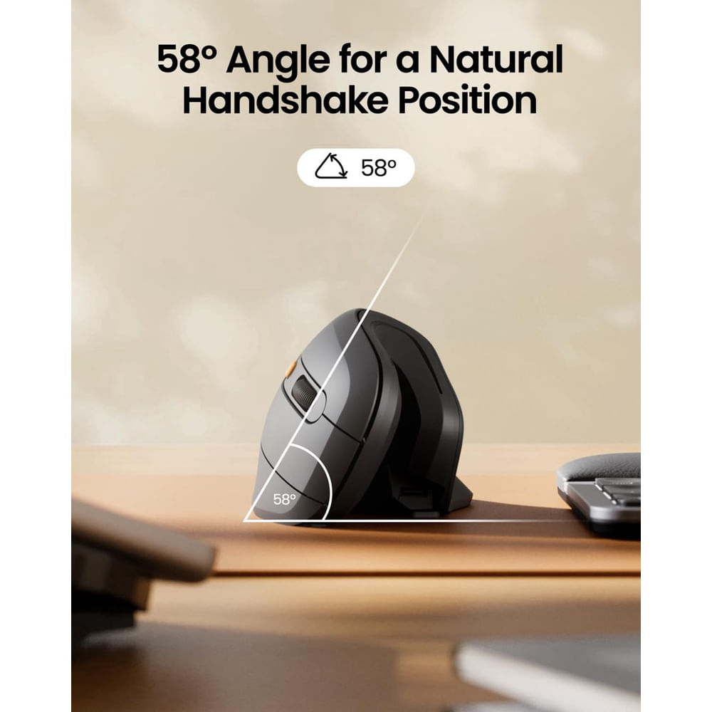 Mouse vertical ergonômico sem fio ProtoArc EM11 nl Bluetooth em ...