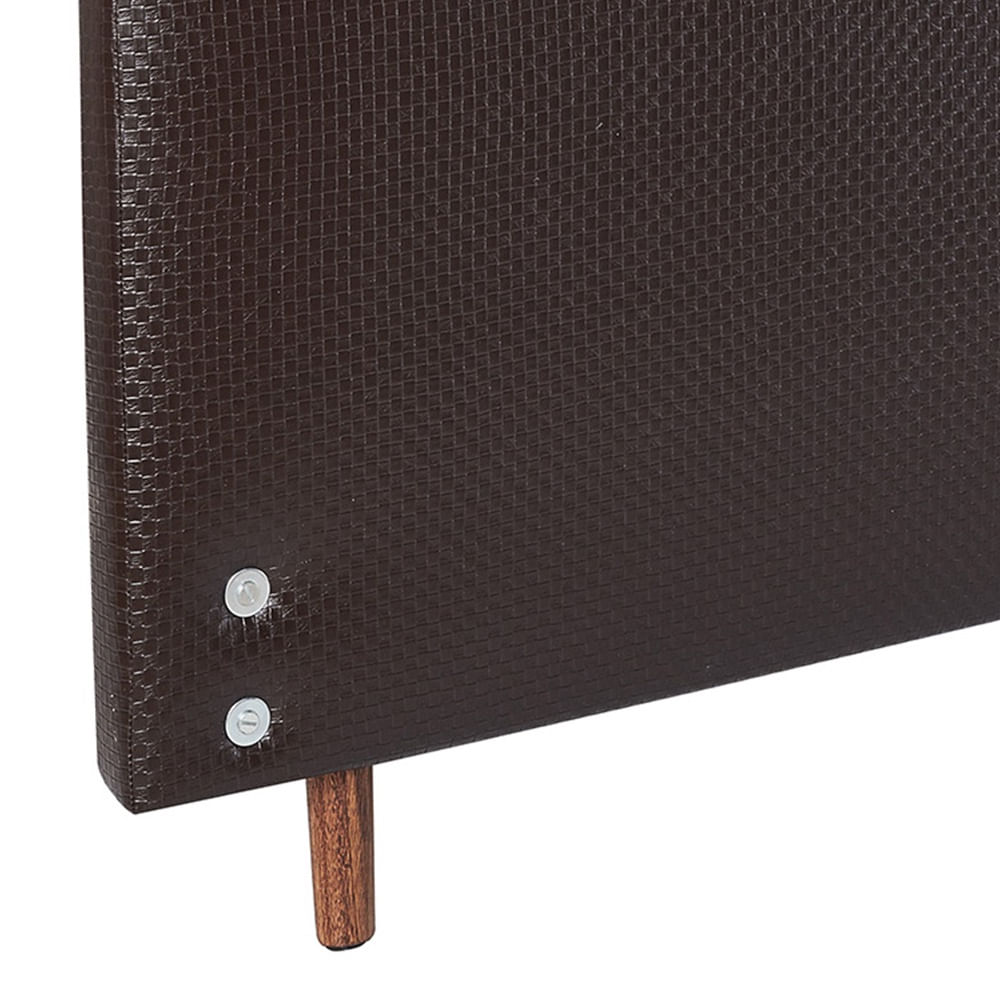 Cabeceira Estofada Para Cama Box Queen 162cm Marrom Trama bf Colchões ...