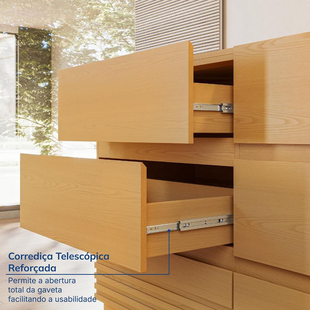 Cômoda 6 Gavetas Samambaia CabeCasa MadeiraMadeira Carvalho em Promoção ...