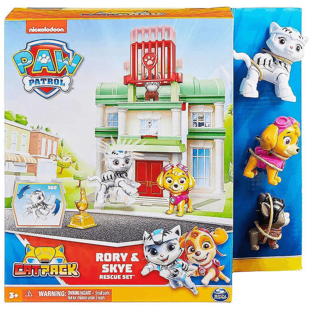 Patrulha Canina Kit de Salvamento Rory e Skye Cat Pack Sunny em ...
